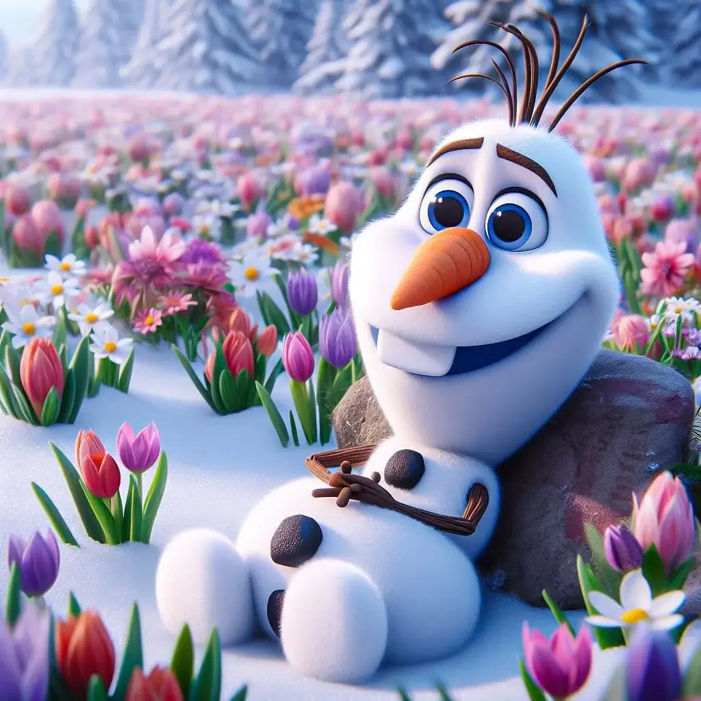 Olaf Cartoon Animation Full Drill 5D DIY Diamond Art Kits