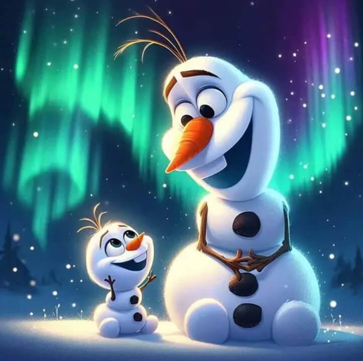 Disney Olaf Full Round / Square Diamond Painting Kits
